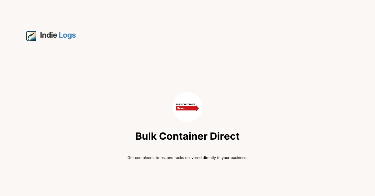 Startups by Bulk Container Direct | Indie Logs