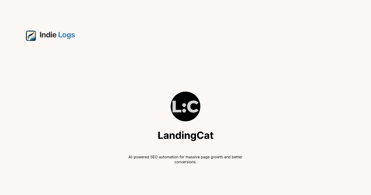 Startups by LandingCat | Indie Logs