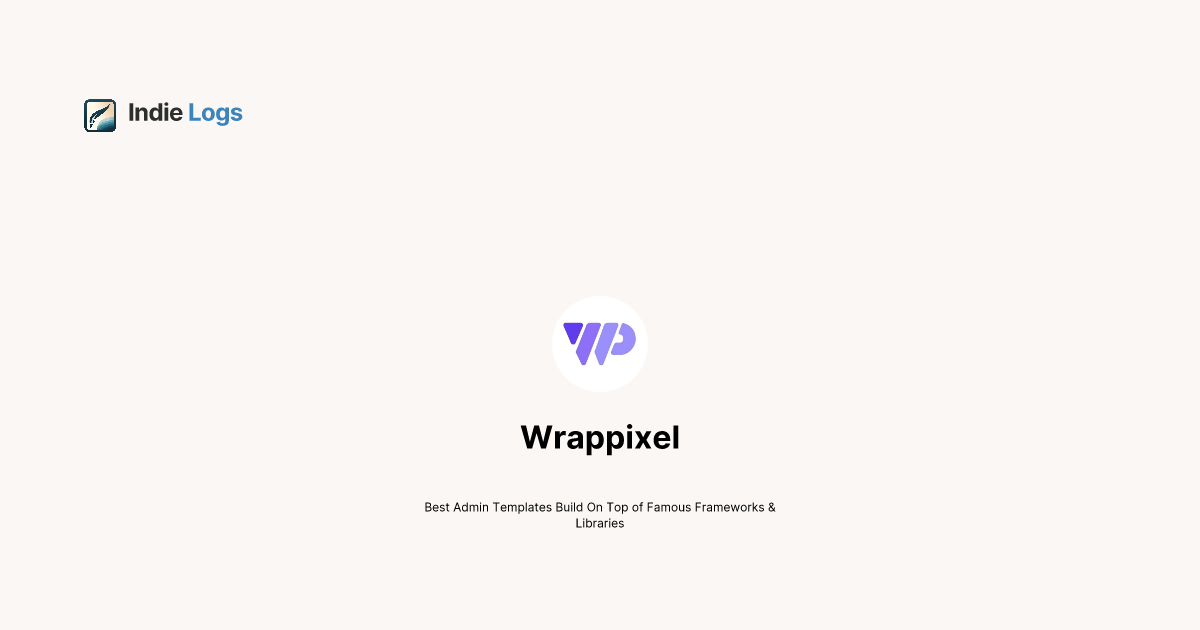 Startups by Wrappixel | Indie Logs